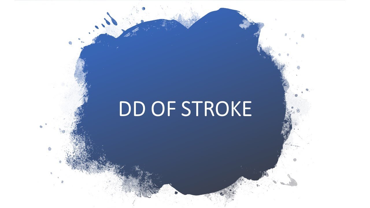 DIFFERENTIAL DIAGNOSIS OF STROKE - YouTube