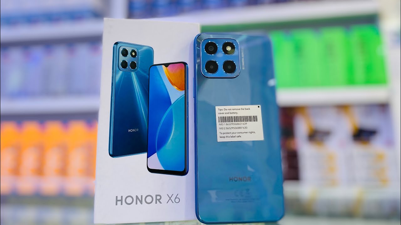 Honor X6 Unboxing 5000mAh battery 🔋 Blue and Silver. - YouTube