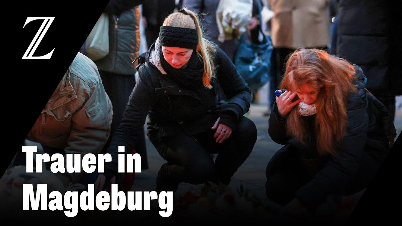 Trauer und Bestürzung in Magdeburg - YouTube