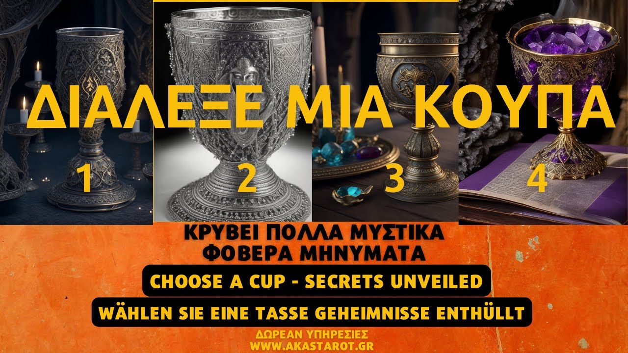 ΔΙΑΛΕΞΕ ΚΟΥΠΑ ! 🏆 ΚΡΥΒΕΙ ΠΟΛΛΑ ΜΥΣΤΙΚΑ ΘΑ ΞΕ-ΤΡΕΛΑΘΕΙΣ 🏆ΑΚΑΣ tarot # ...
