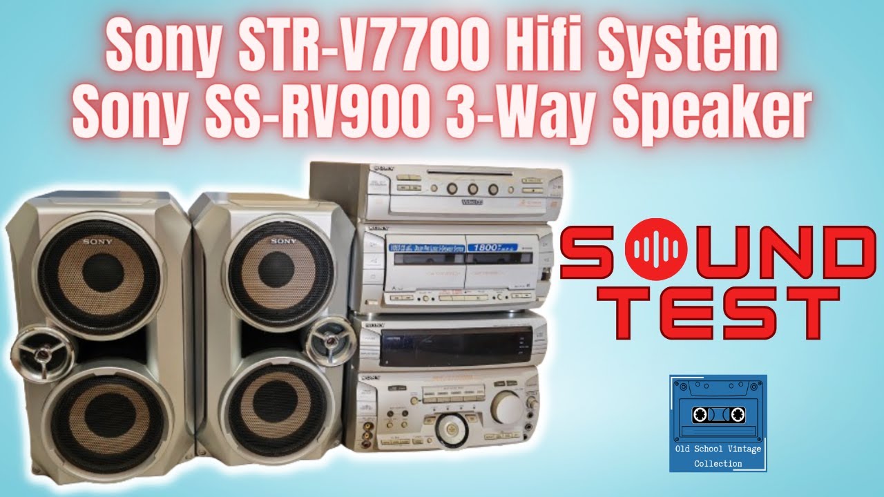 Sony Sony STR-V7700/MHC-V7700AV FM Stereo Hifi System & SS-RV900 ...