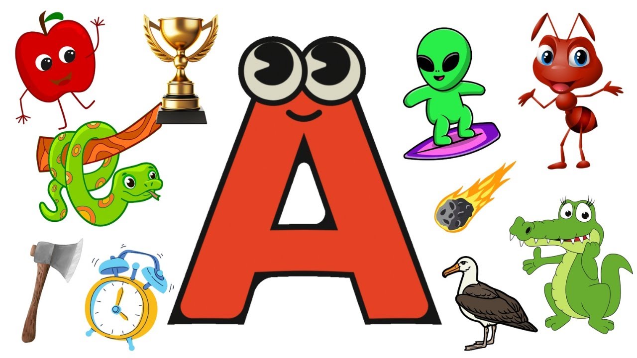 Letter A Words for kids | Words starting with A | letter A words | A ...