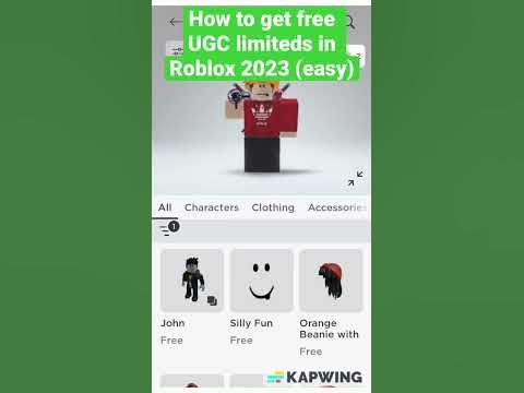 How to get Free UGC Limited In roblox #roblox #rap #freerobux - YouTube