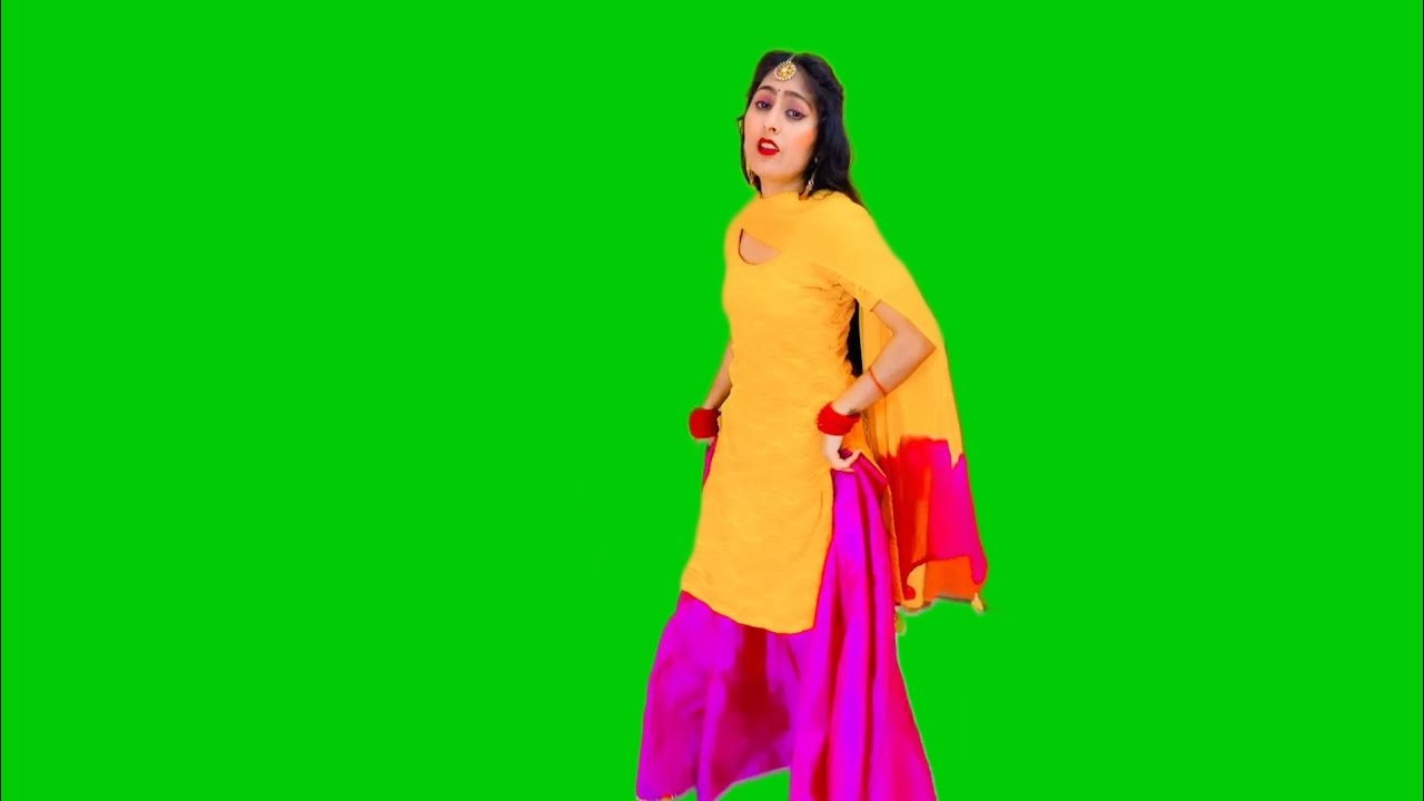 Butifull girl green screen video|| green screen girl video|| Croma key ...