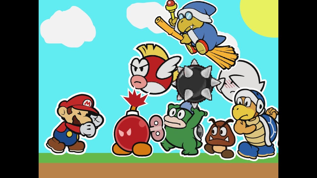 Paper Mario: Paper Panic (small scratch.edu game) - YouTube