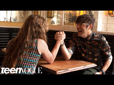 Homeland’s Morgan Saylor Arm Wrestles with Andrew Bevan – Breakfast with Bevan - Teen Vogue