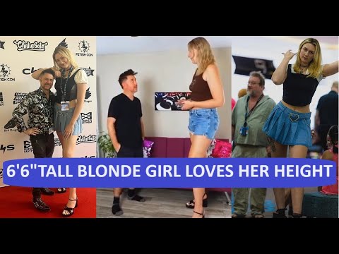 66 Tall Blonde Girl Loves Her Height Youtube 3672