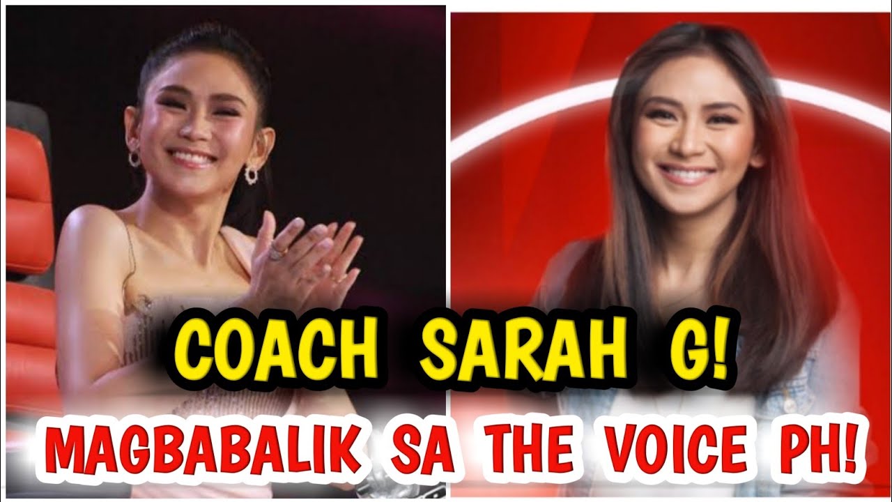 JUST IN: COACH SARAH GERONIMO MAGBABALIK SA THE VOICE TEENS PH THIS ...
