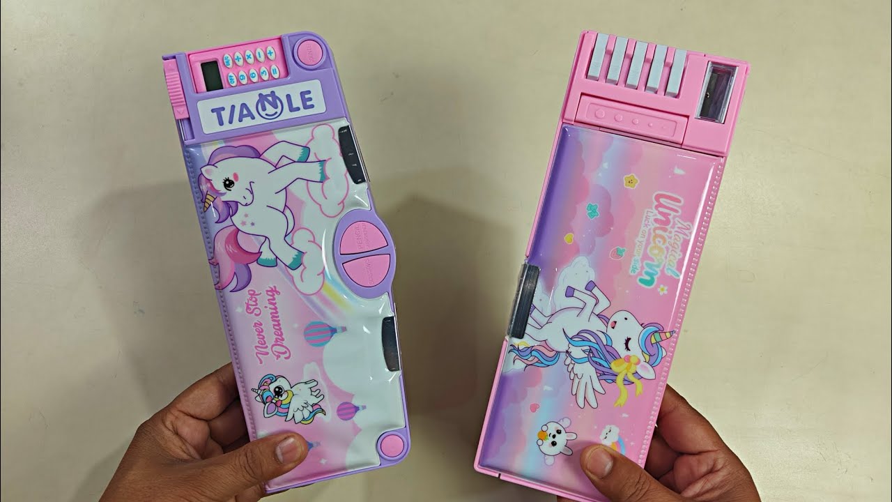 Cute Unicorn Pencil Case | Unboxing And Review | Unicorn Stationery ...