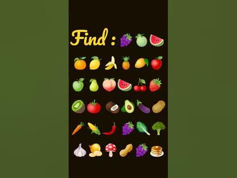 Find the FRUITS!!! - YouTube