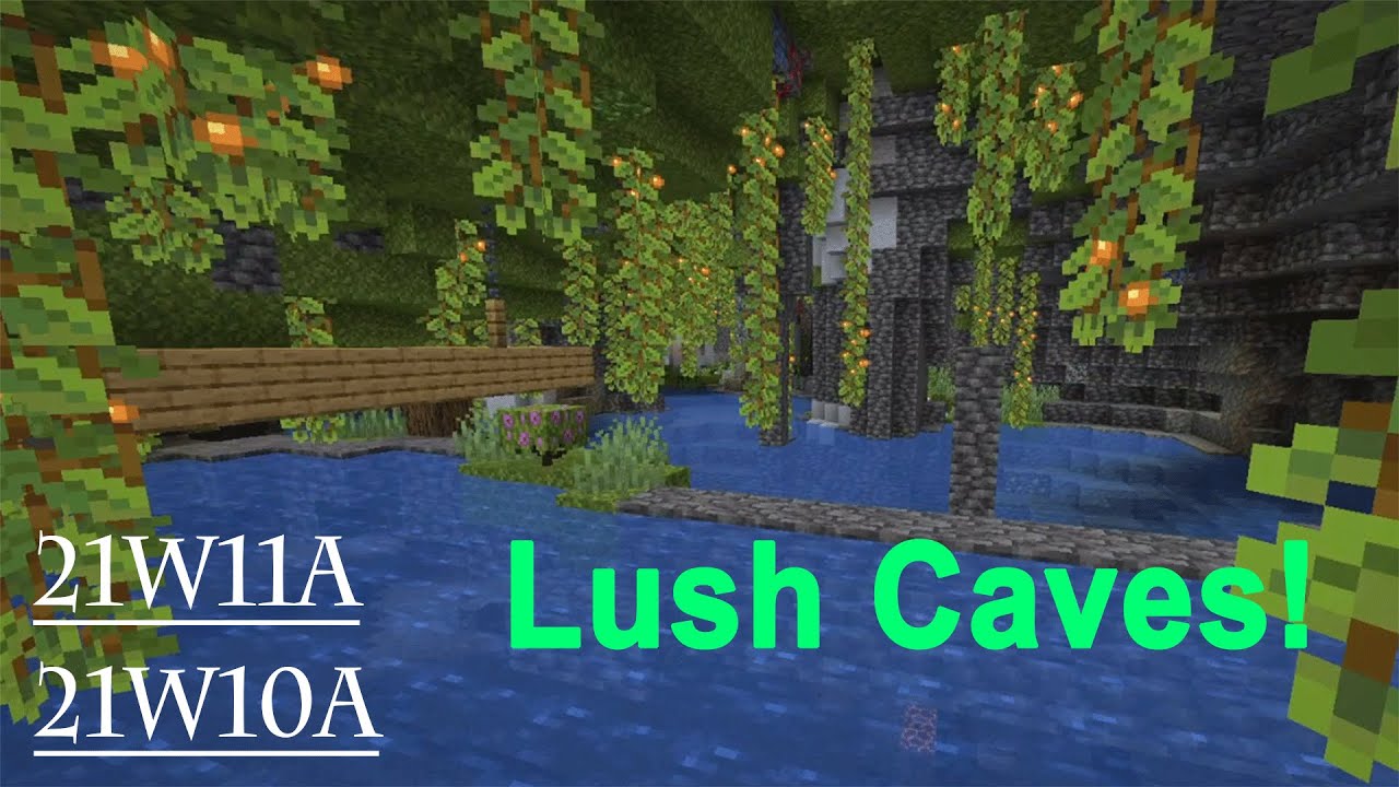 Neues Biom - Lush Caves! Azaleenbaum! - Minecraft Update Journal - YouTube
