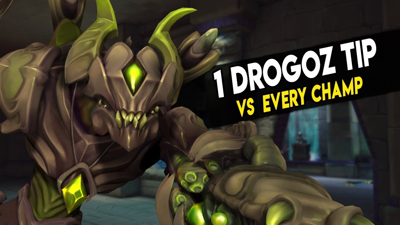 1 DROGOZ TIP VS EVERY CHAMPION | ft. Helvian - YouTube