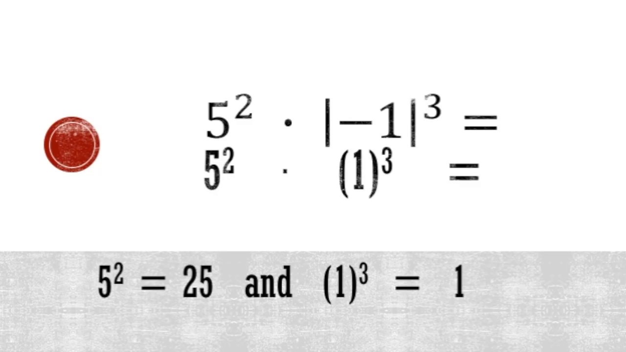 Absolute Value and Exponents - YouTube