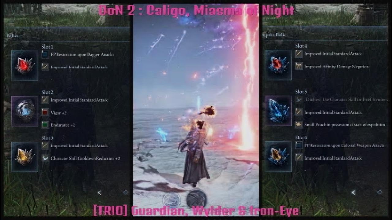 Nightreign | DoN 2 : Caligo, Miasma of Night | Standard Attack Iron-Eye ...