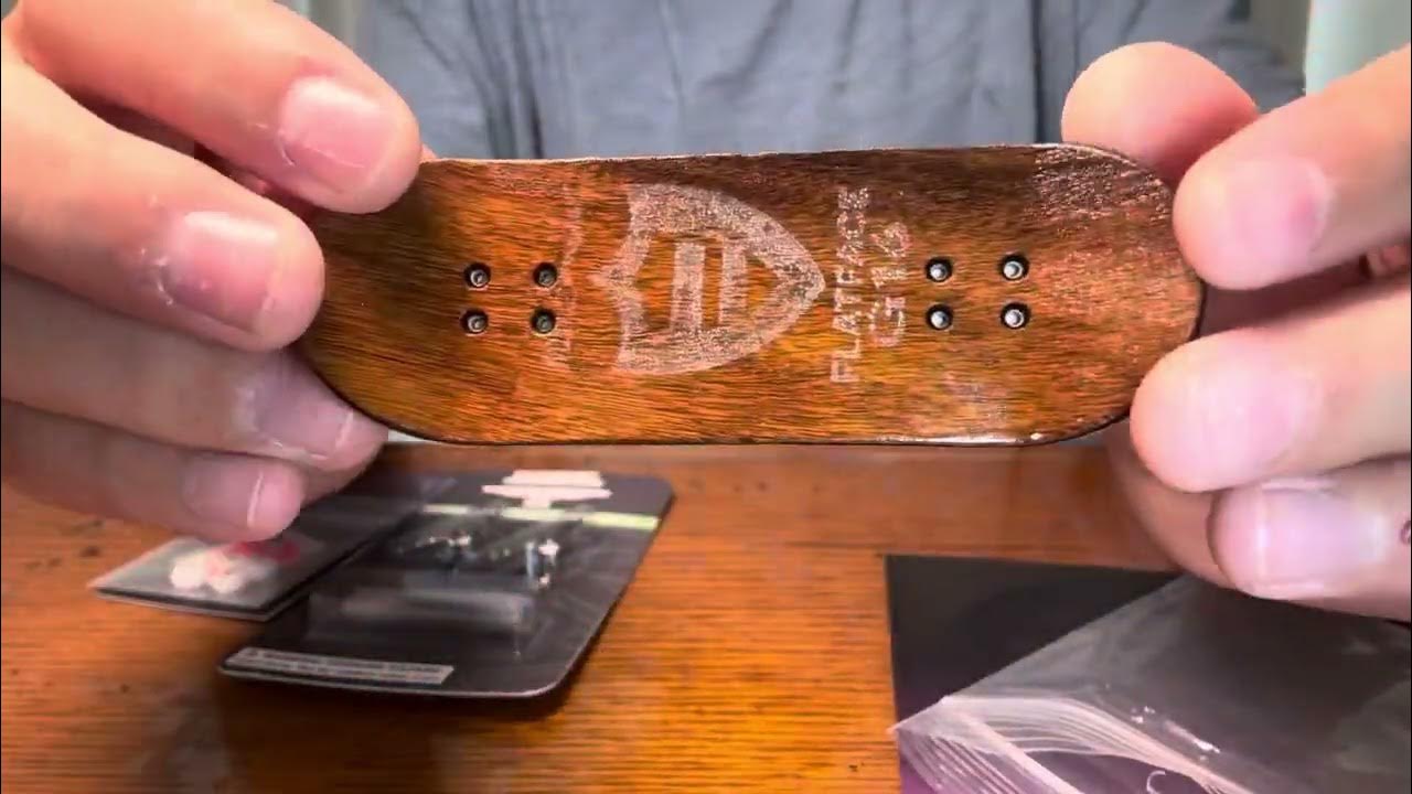 Set-up a flat face g16 fingerboard deck. - YouTube