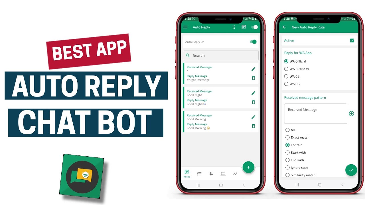Best Auto Reply Chat Bot app for Android - YouTube