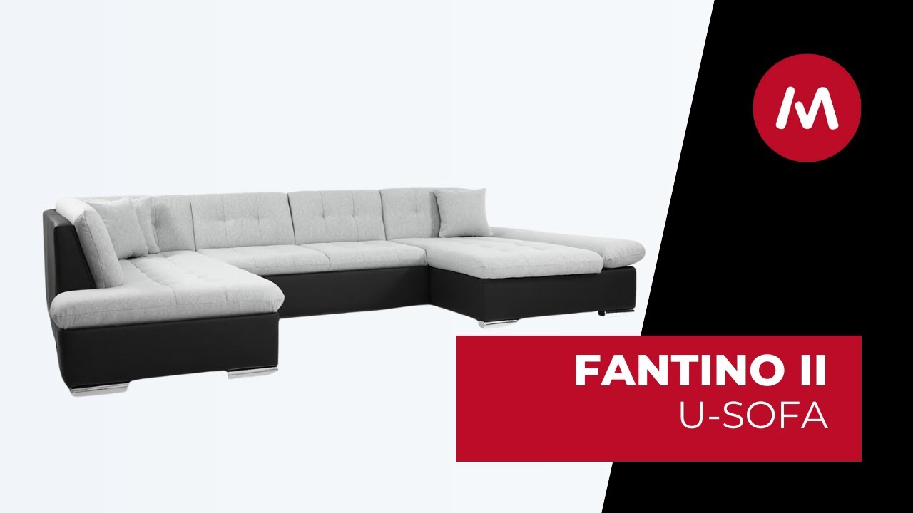 FANTINO II U-sofa | Sofaer | moderno.dk - YouTube