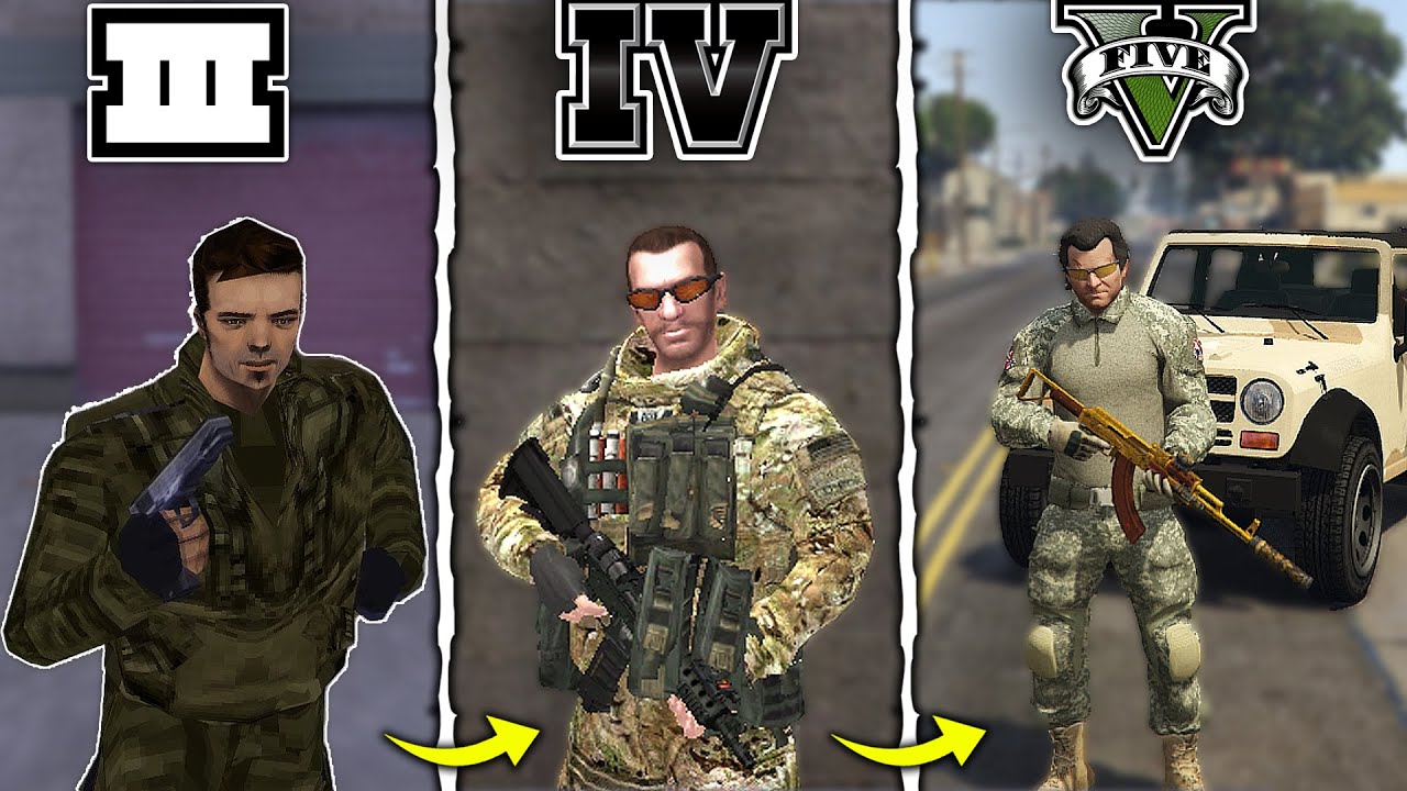 How To Join ARMY/SPECIAL FORCES in GTA GAMES! (GTA 3 → GTA 5) - YouTube