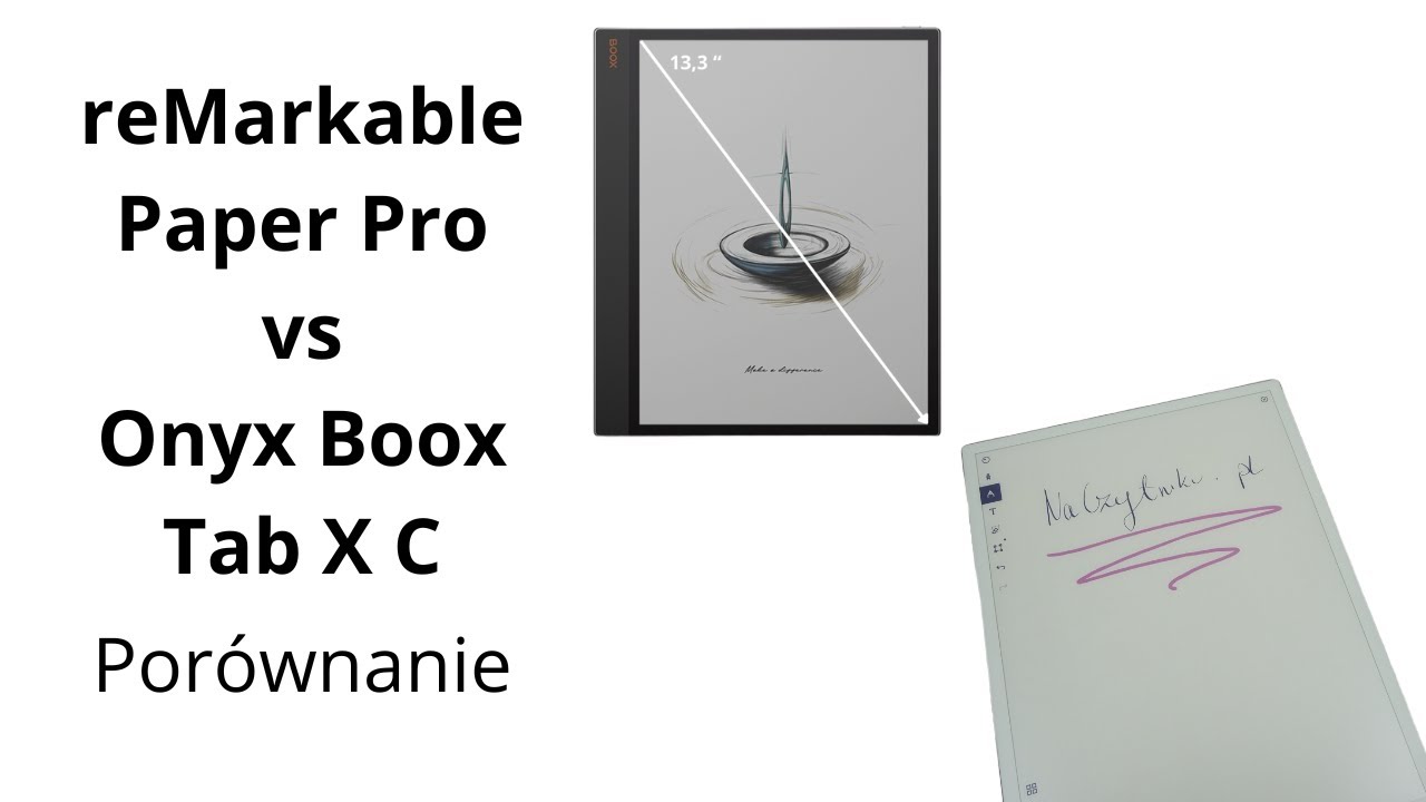 E-notatnik powyżej 10" | Onyx Boox Tab X C vs reMarkable Paper Pro ...