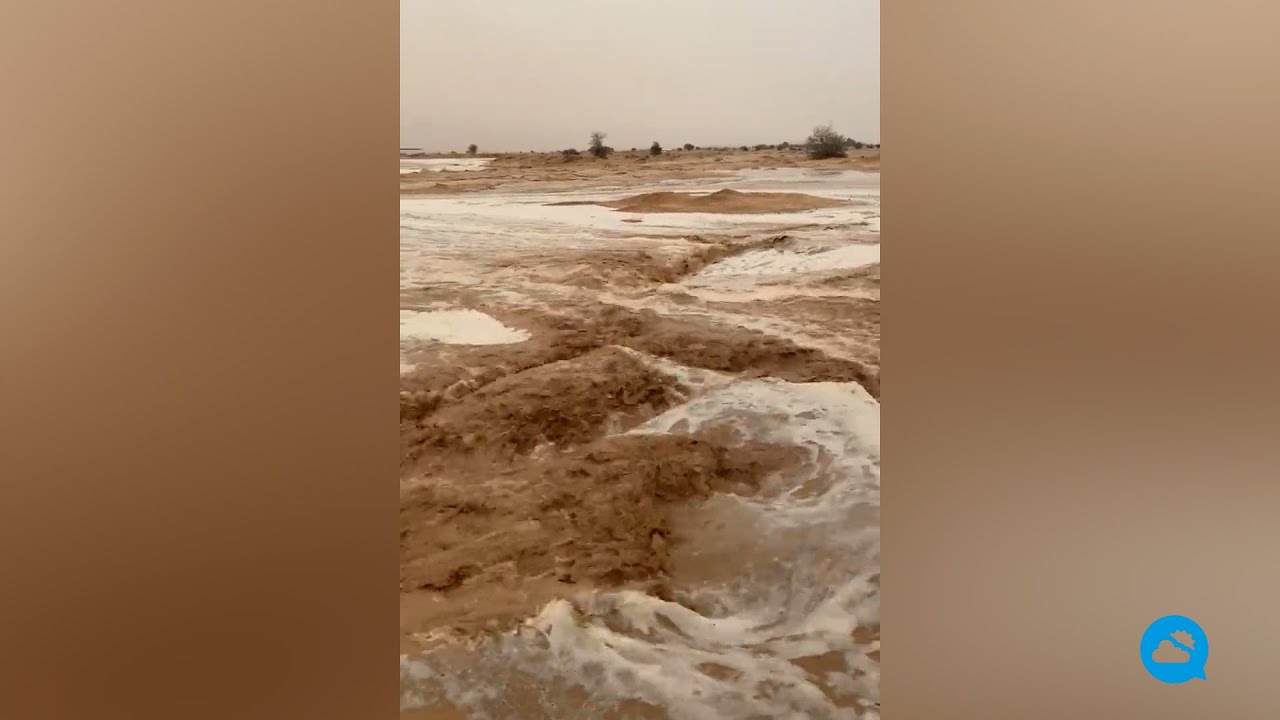 Severe storms and flooding in the Arabian Desert - YouTube
