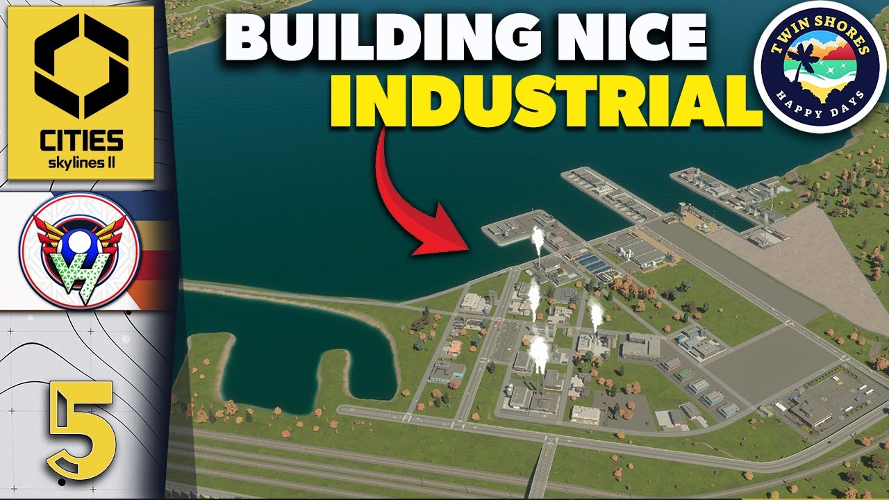 How To Build nice INDUSTRIAL in Cities: Skylines II - Twin Shores - YouTube