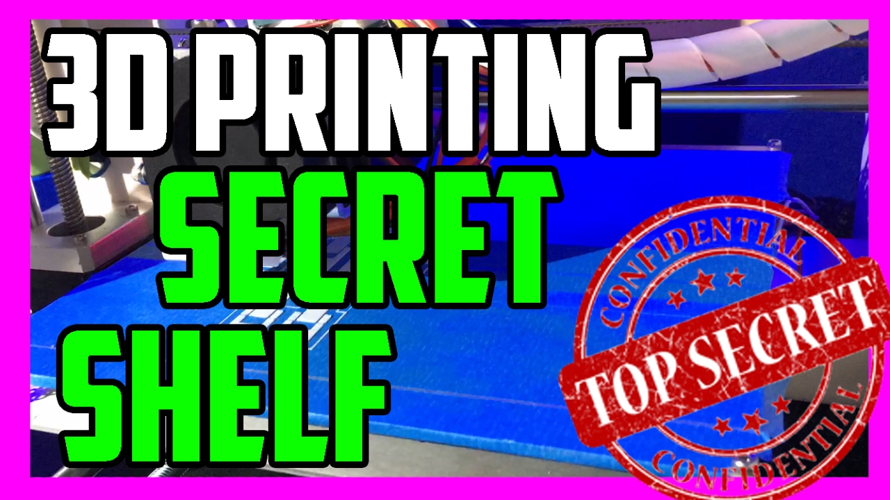 3D Printed Secret Shelf - YouTube