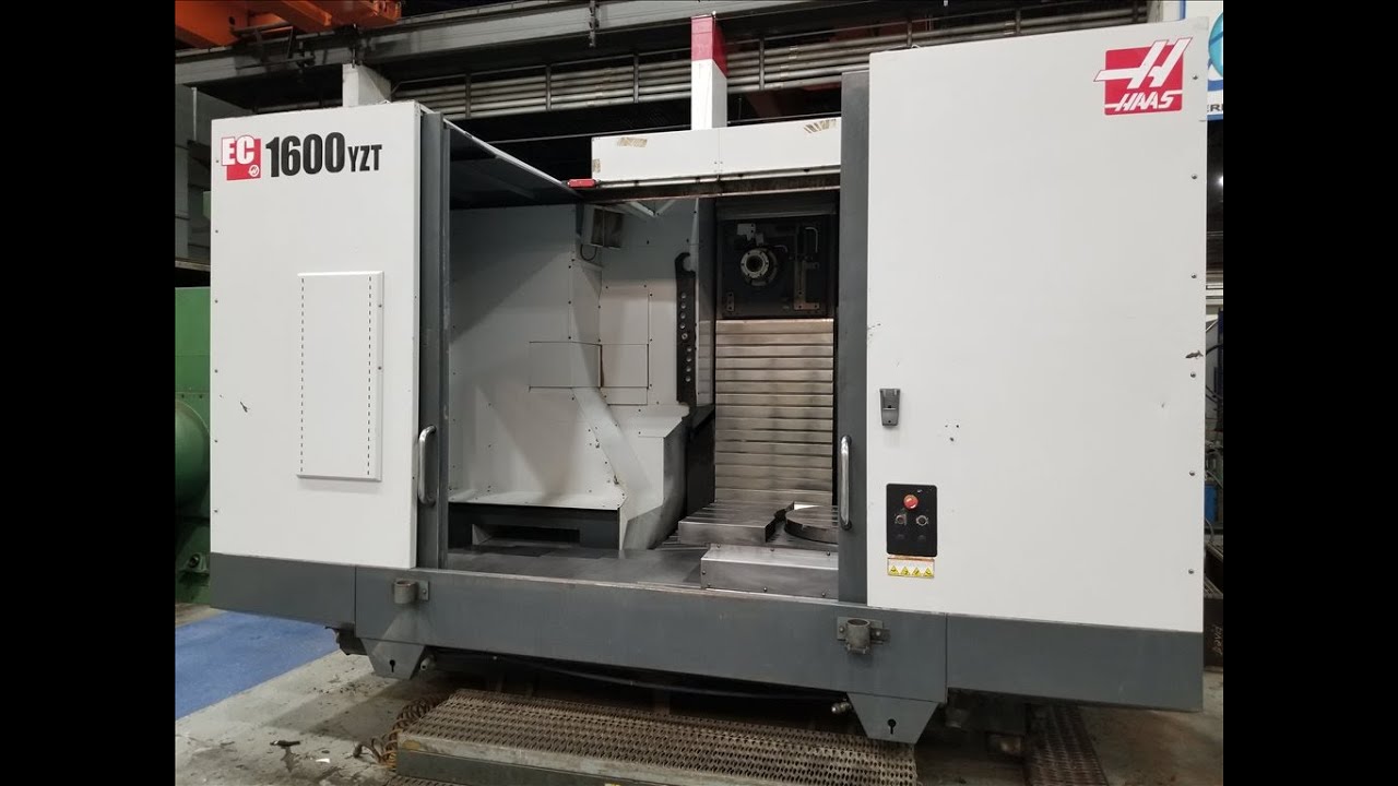 Haas EC-1600 YZT Horizontal Machining Center - YouTube