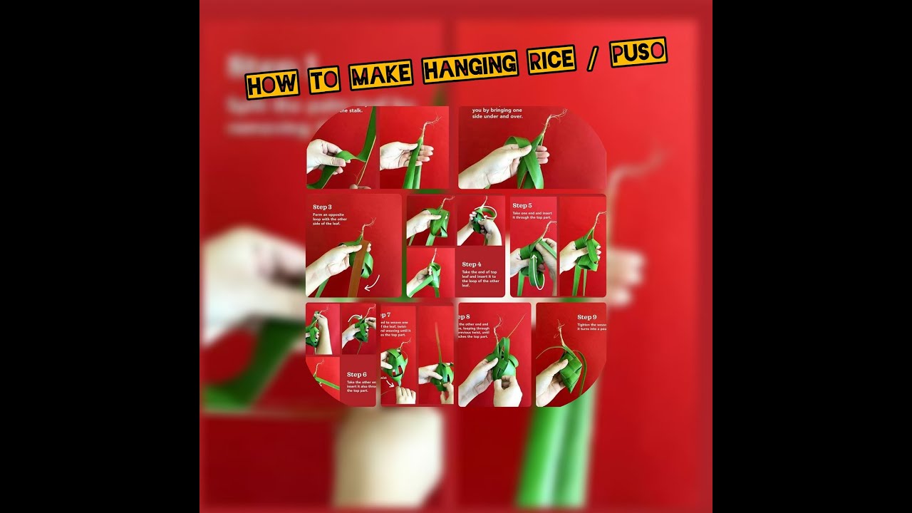 HOW TO MAKE HANGING RICE (PUSO) STEP BY STEP - YouTube