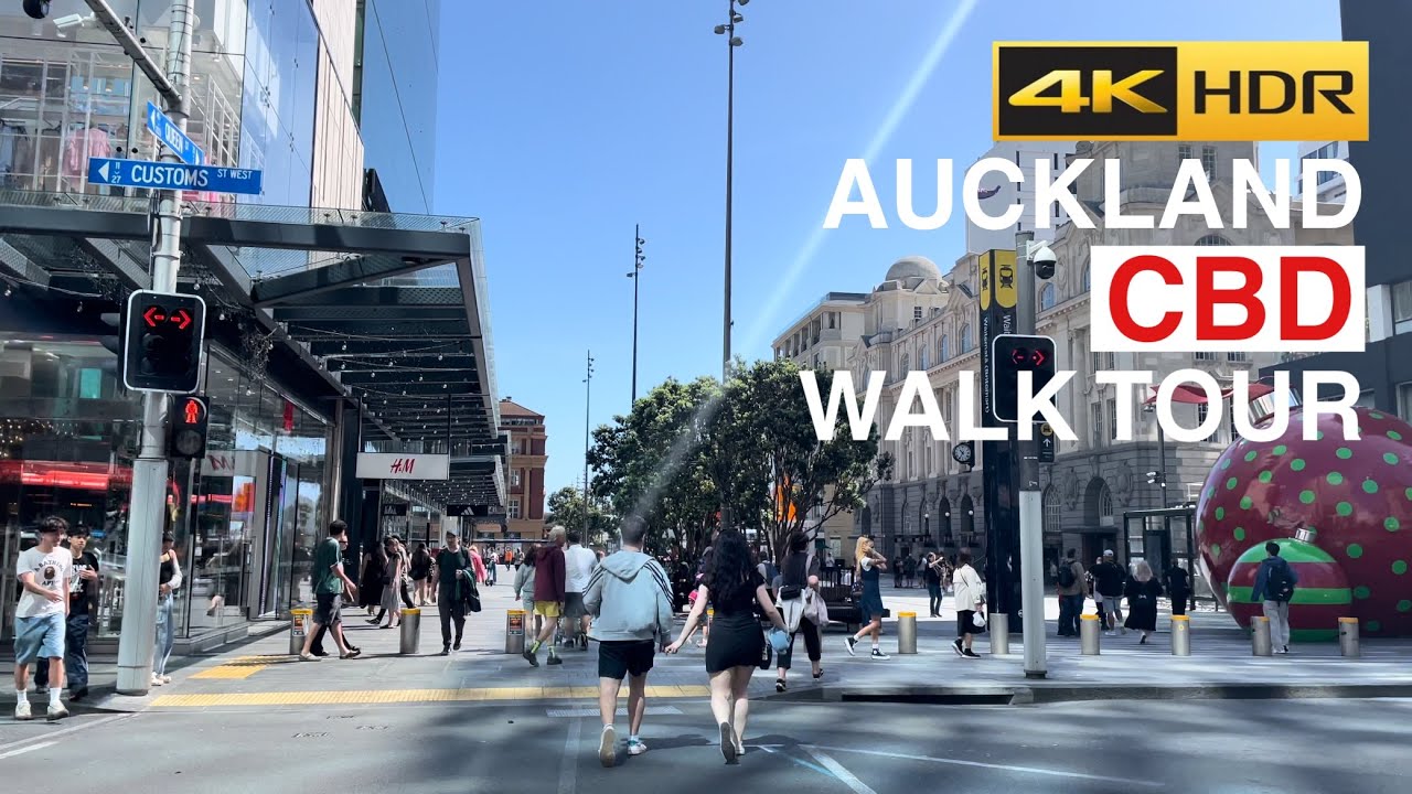 Auckland Saturday Morning Walking Tour New Zealand 4K HDR - YouTube
