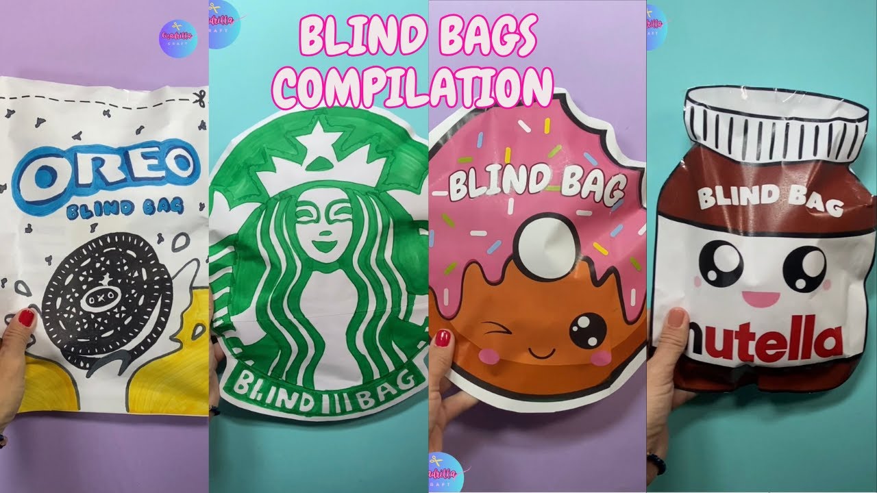 BLINS BAGS COMPILATON | snacks edition | ASMR | unboxing blind bags ...