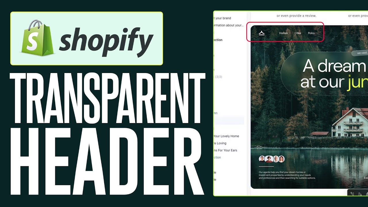 How To Make A Transparent Header In Shopify - Full Guide - YouTube