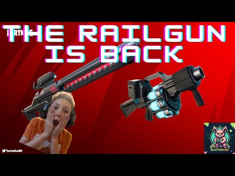 Trying to find the railgun in Fortnite - YouTube