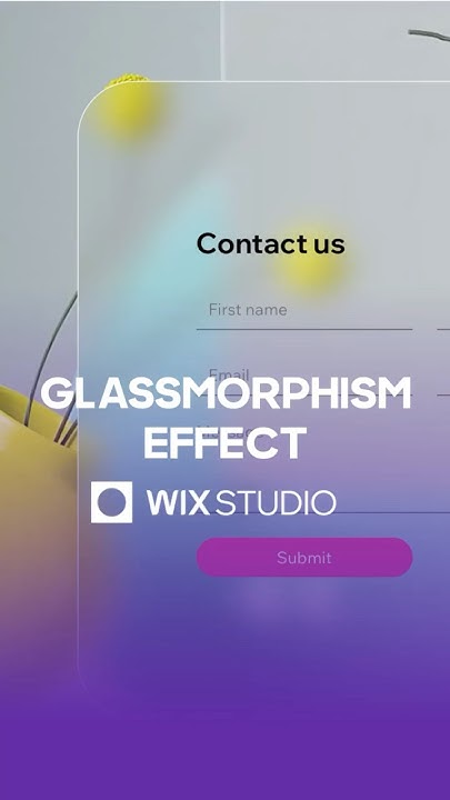 Glassmorphism Effect | Wix Studio - YouTube