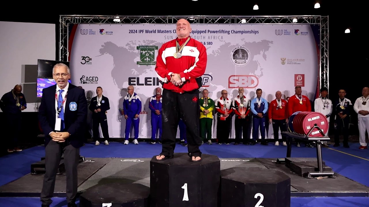 World Masters Powerlifting Sun City Equipped Men M3 ALL - YouTube