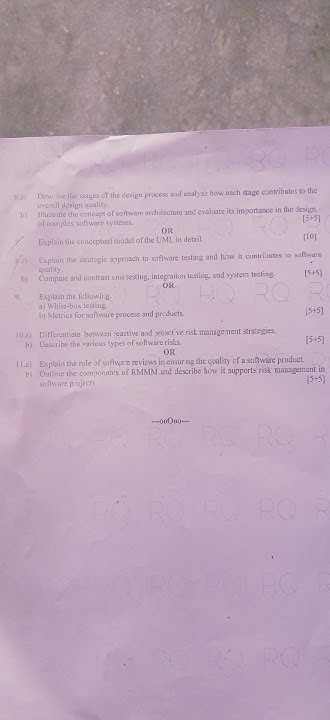 SE question paper #jntuh #r22 #btech #2nd year #software engineering ...