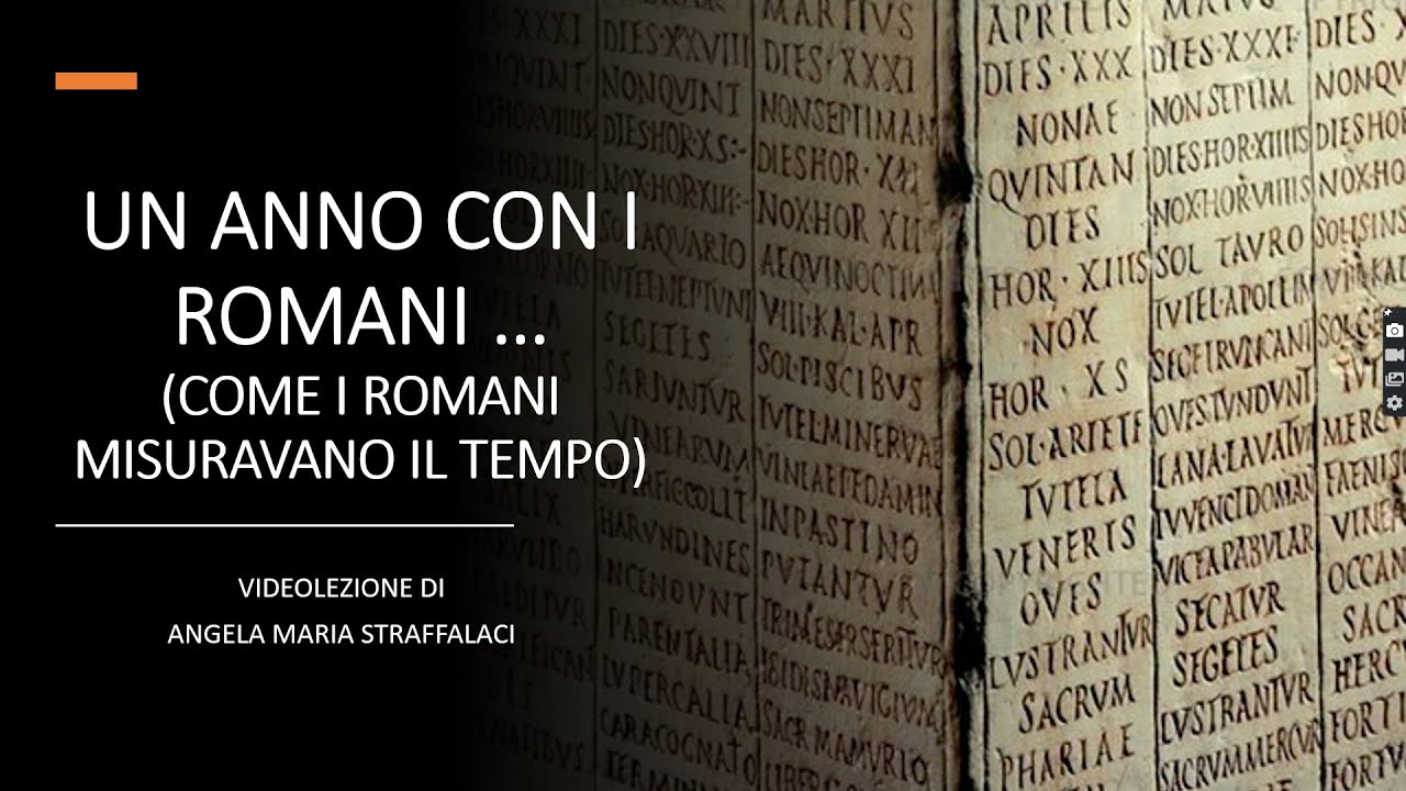 UN ANNO CON I ROMANI: IL CALENDARIO - YouTube