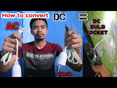 Paano magamit ang AC Extension socket sa DC bulb for beginners. # ...