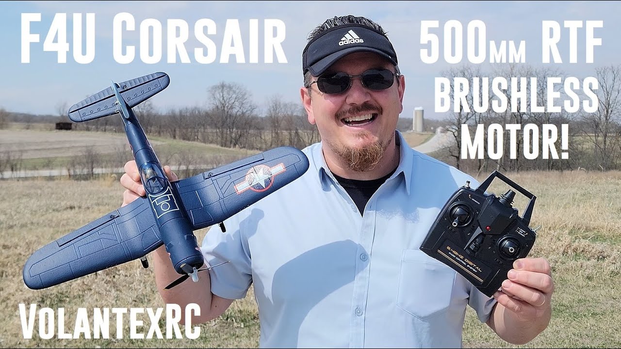 Volantex RC - F4U Corsair - 500mm - Brushless RTF - Unbox & Maiden ...