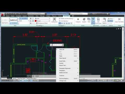Autocad LT 2013 Annotate 2D Drawings - YouTube