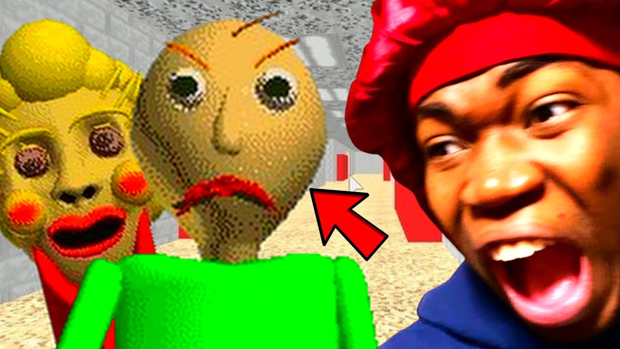 Trying not to RAGE in this IMPOSSIBLE Baldi's Basics Level... - YouTube