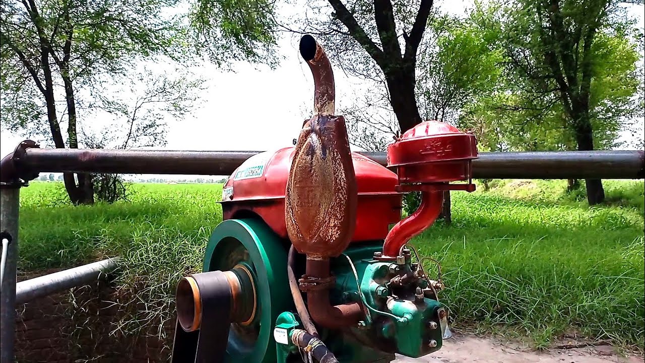 Peter diesel engine work with tube well water pump ! the beauty of ...