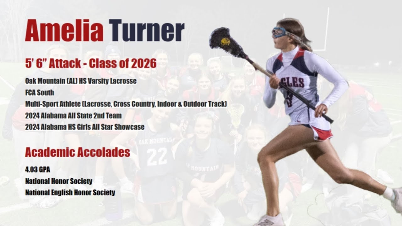 Amelia Turner, Girls Lacrosse, Class of 2026 - YouTube