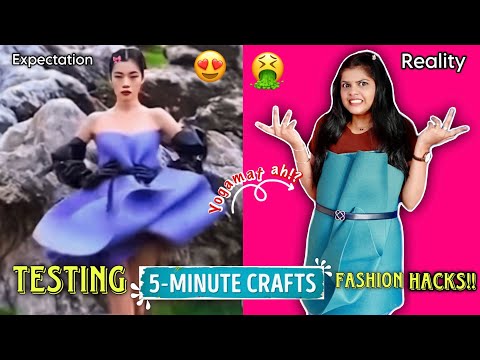 Testing Out VIRAL FASHION HACKS by 5 minute crafts!! | Jenni's Hacks
