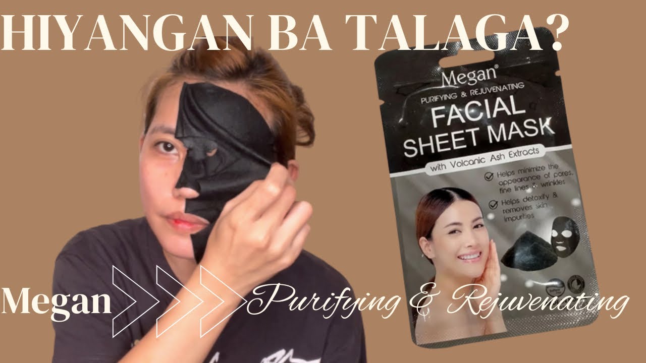 Megan Facial Sheet Mask Volcanic Ash | Hiyangan Ba Talaga? - YouTube