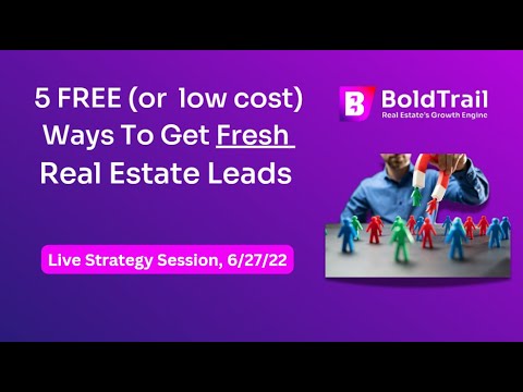 5 Free (or Low Cost) Ways To Generate Fresh Real Estate Leads - YouTube