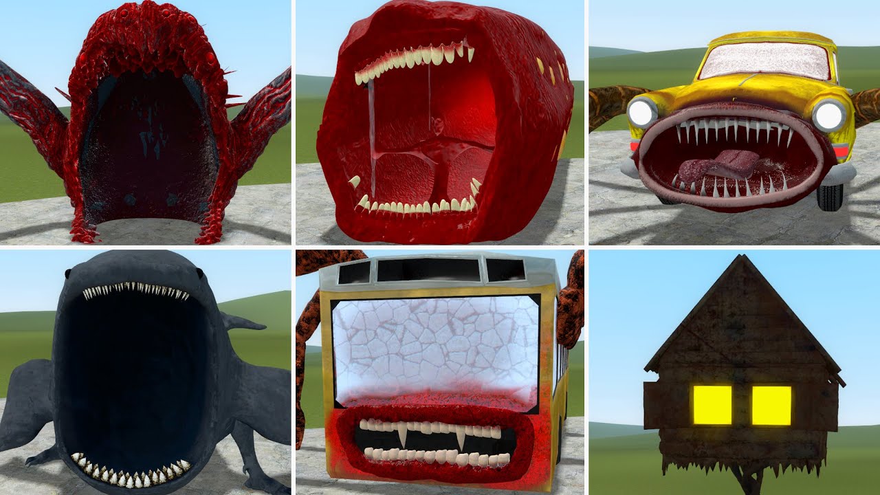 ZOOCHOSIS SEA EATER, TRAIN EATER, CAR EATER, BUS EATER, HOUSE HEAD VS ...