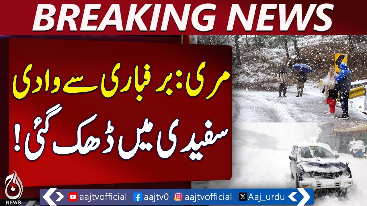 Murree Snowfall Update | Heavy Snow Continues | Temperature Below ...