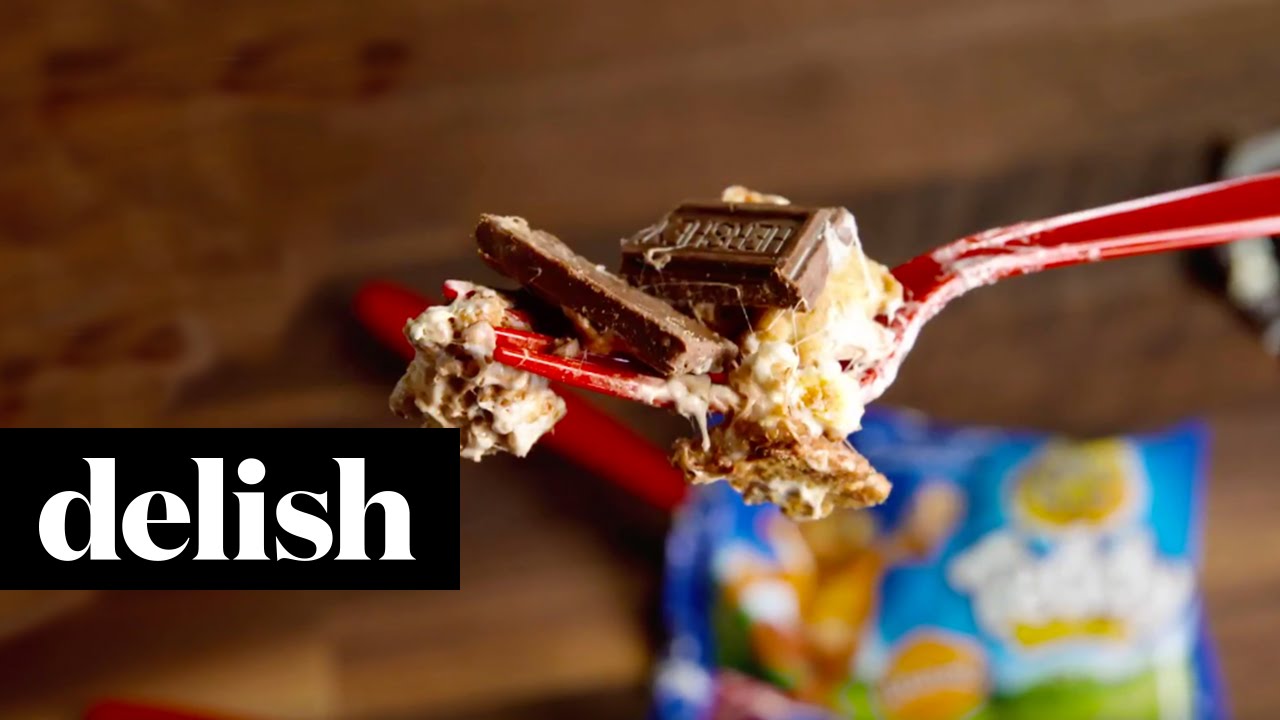 How To Make Walking S'mores | Delish - YouTube