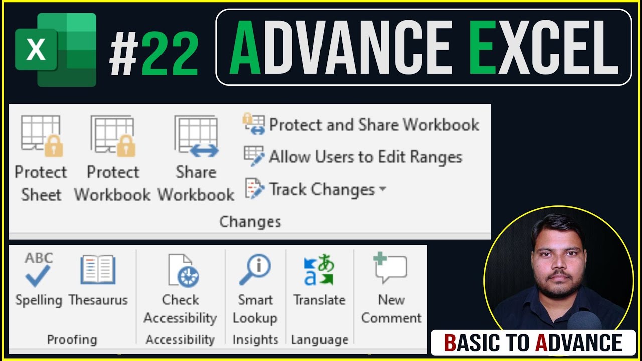Ms Excel Review Tab, Protect sheet and workbook, comments in Excel ...