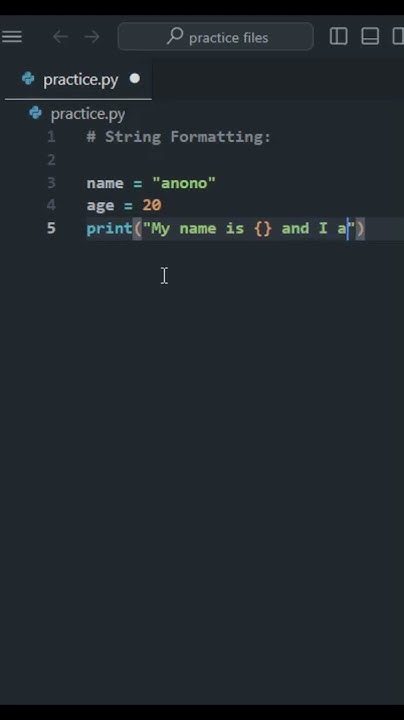 String Formatting Python Pythonprogrammingcodinglearnpython Pythonforbeginners Youtube